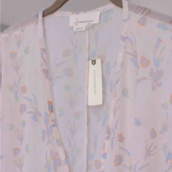Anthropologie | Intimates & Sleepwear | Anthropologie Sheer Floral Robe ...